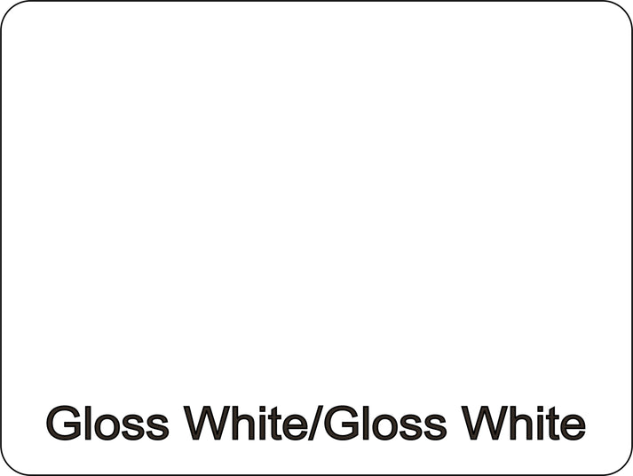 12" X 9" Gloss White / Gloss White Aluminum Sign Blank – Sign Tech Systems