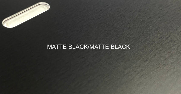 Matte Black/Matte Black .040 Aluminum Half License Plate – Sign Tech ...
