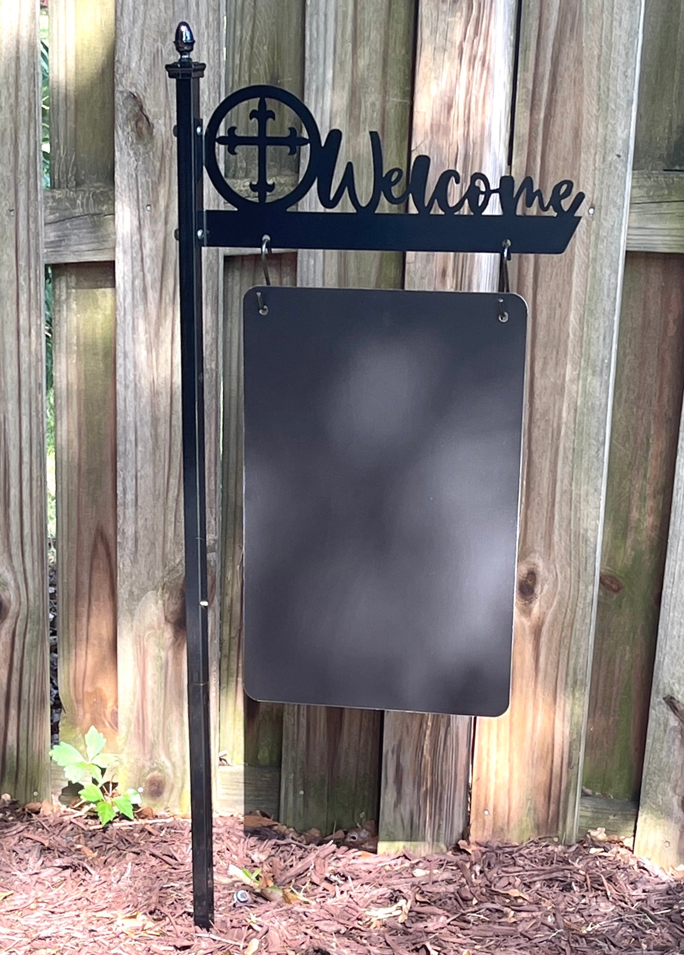 Heavy Duty Garden Flag Stands Celtic Cross Welcome Design – Sign Tech ...