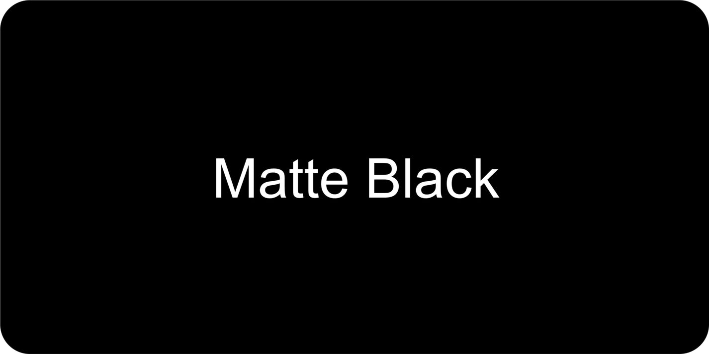 12" X 6" Matte Black / Matte Black Aluminum Sign Blank – Sign Tech Systems
