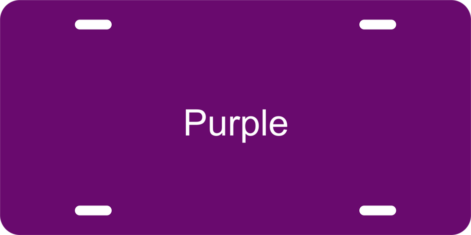 Blank License Plates – Sign Tech Systems