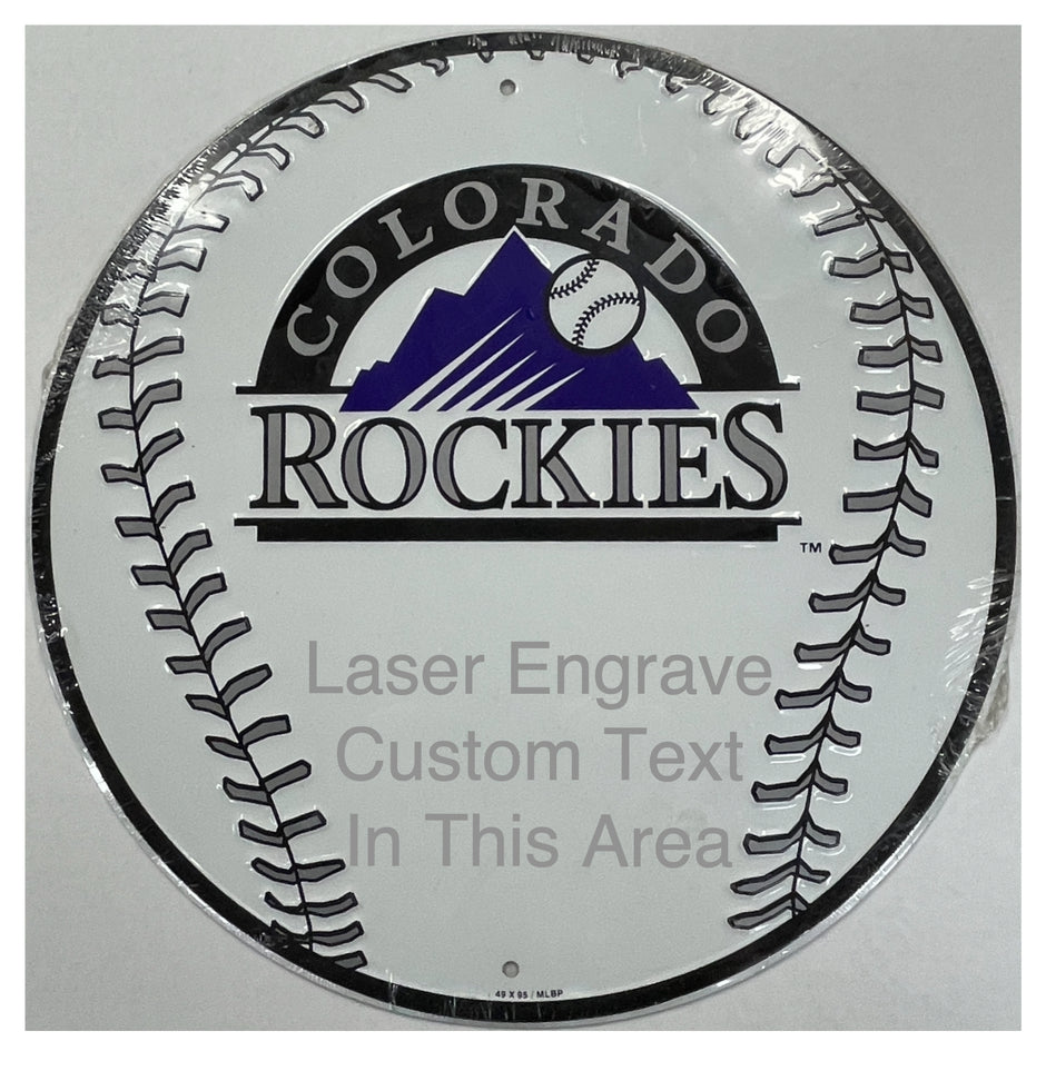 12" Round Aluminum MLB Baseball Signs – Sign Tech Systems